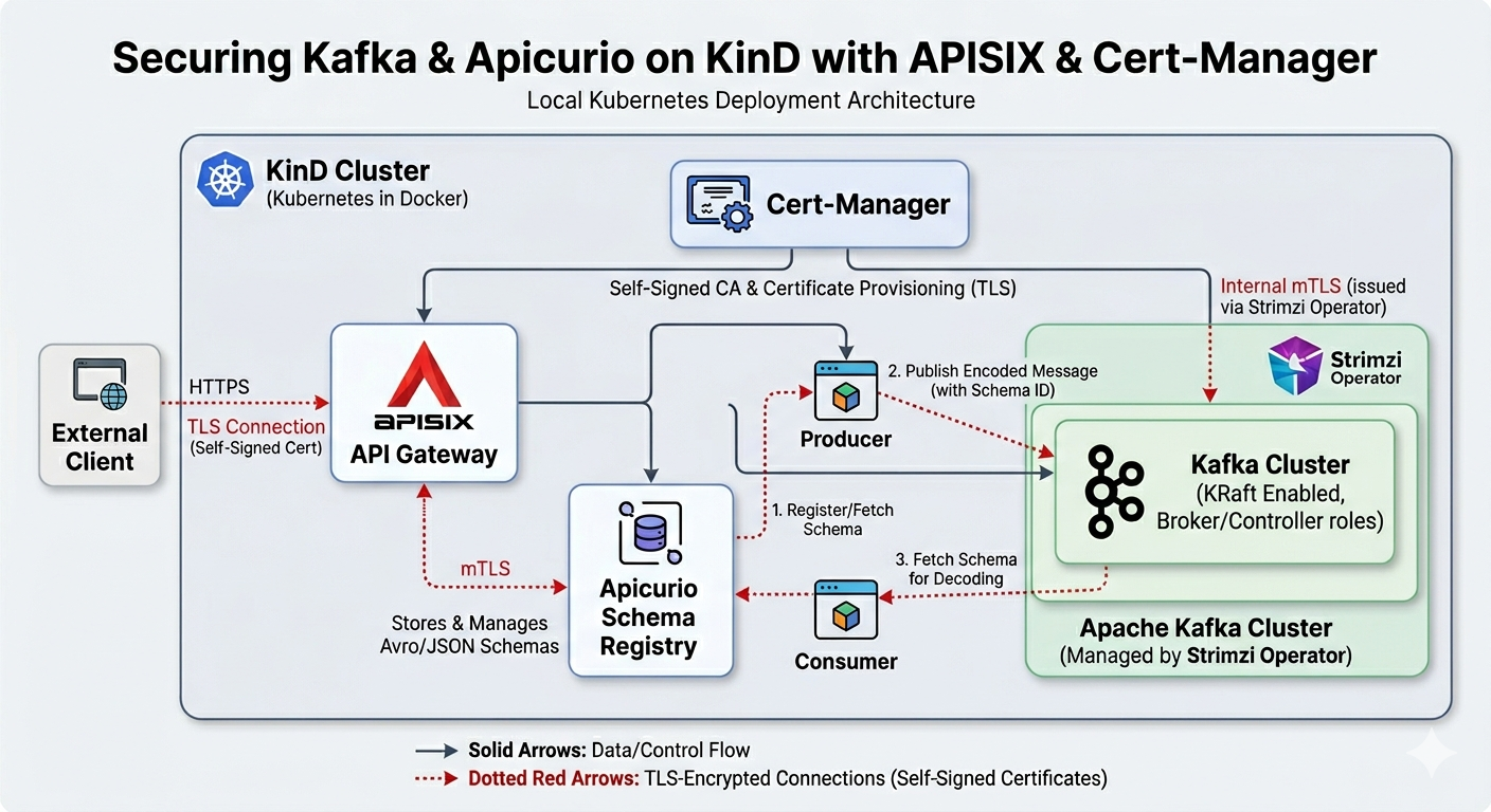 Apache kafka with Apicurio Schema registry